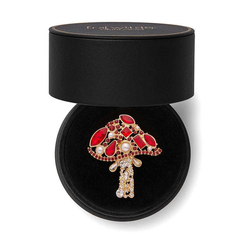 Well Spotted Stone Set Crystal Brooch – Erstwilder Museum