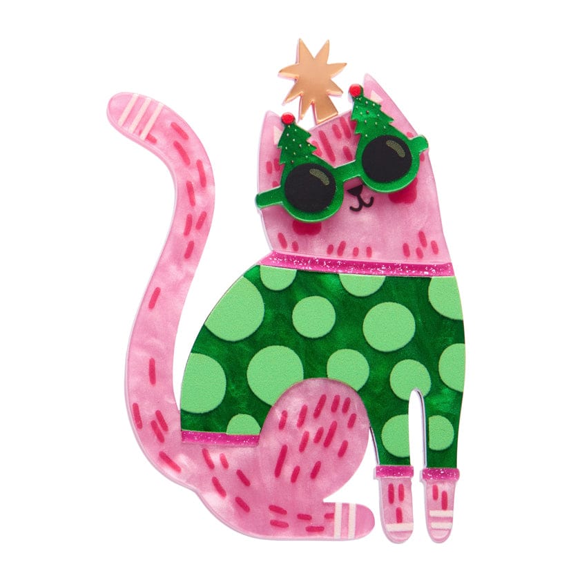 Feline Fab-Yule-Us Brooch – Erstwilder Museum
